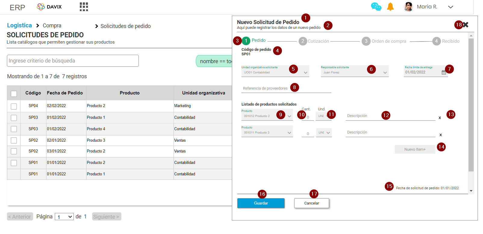 Nueva Solicitud de Pedido – SYSLACSDEV DOCS